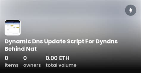 Dynamic Dns Update Script For Dyndns Behind Nat Collection Opensea