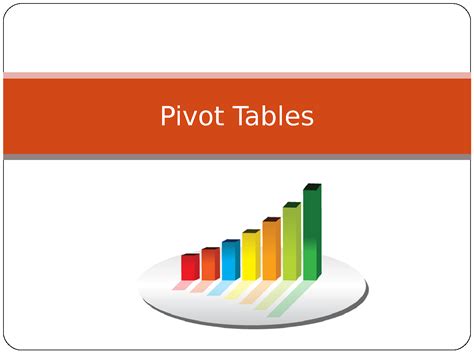 SOLUTION Pivot Tables Ppt Studypool
