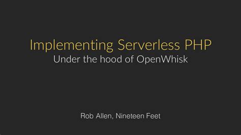 Implementing Serverless Php Speaker Deck Implementing Serverless Php Speaker Deck
