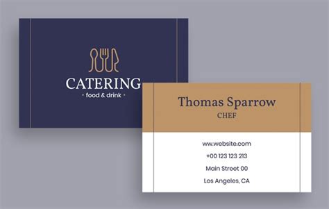 Free Catering Business Card Templates To Design Wepik