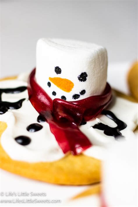 Melting Snowman Sugar Cookies Lifes Little Sweets