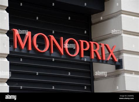 A Monoprix Logo Seen At One Of Their Storeson June 2 2021 25