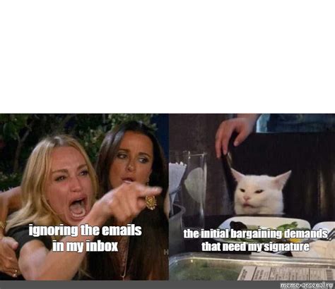 Сomics Meme Ignoring The Emails In My Inbox The Initial Bargaining