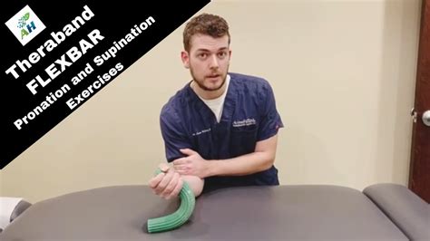 Pronation And Supination Of The Forearm Rehab Theraband Flexbar Youtube