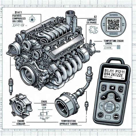P14AE Mercedes Component B19 11 Temperature Sensor Upstream Of Turbocharger Is Defective