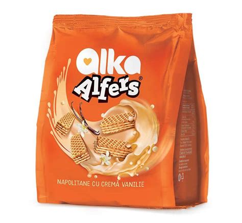 Napolitane Cu Crema De Vanilie ALFERS 180g