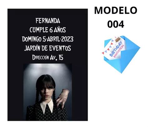 Invitación Digital Cumpleaños Personalizada Merlina en venta en Solidaridad Riviera Maya