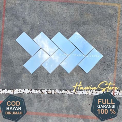 Kaca Cermin Minimalis Persegi Panjang U10cm X 20cm Tebal 2mm Kaca