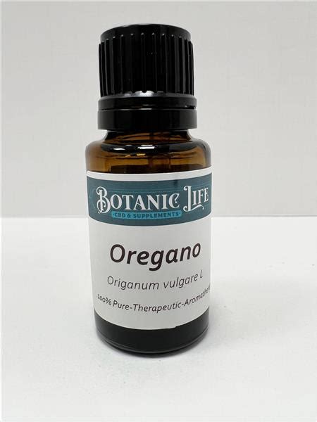 Oregano Essential Oil Botanic Life Usa