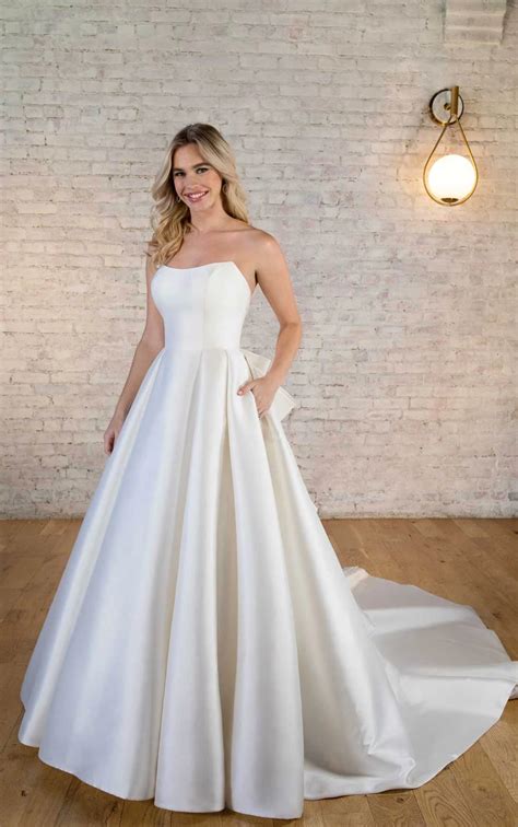 Luxe Strapless Princess Ballgown Wedding Dress With Pockets