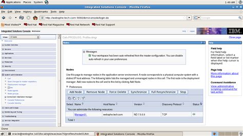 middleware technologies removing node from dmgr through admin console