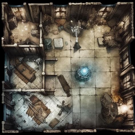 Premium Ai Image A View Of A Room With A Large Floor Plan And A Blue