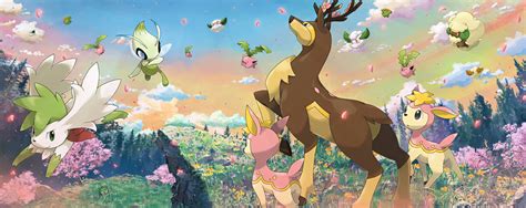 Download Cute Pokemon Magical Field Wallpaper
