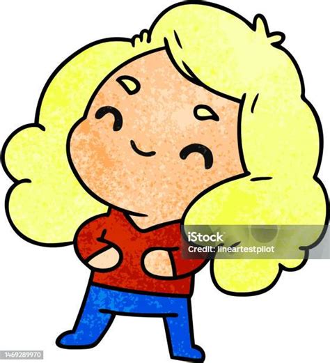 귀여운 귀여운 귀여운 소녀의 질감 만화 그림 낙서 드로잉에 대한 스톡 벡터 아트 및 기타 이미지 낙서 드로잉 만화 미술품