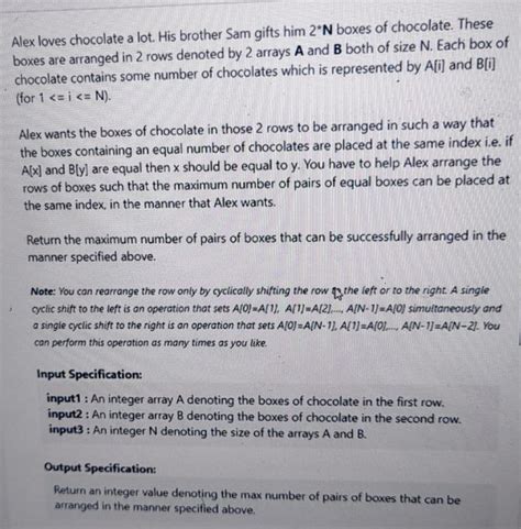 Alex Loves Chocolate A Lot His Brother Sam Ts Him 2 N Boxes Of Chocolate These Boxes Are