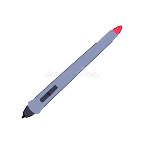 Writing Digital Pen Cartoon Vector Illustration Stock Vector Illustration Of Ergonomic Mobile