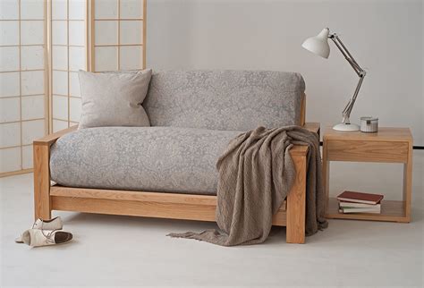 Cube Modern Bedside Drawer Table Natural Bed Company