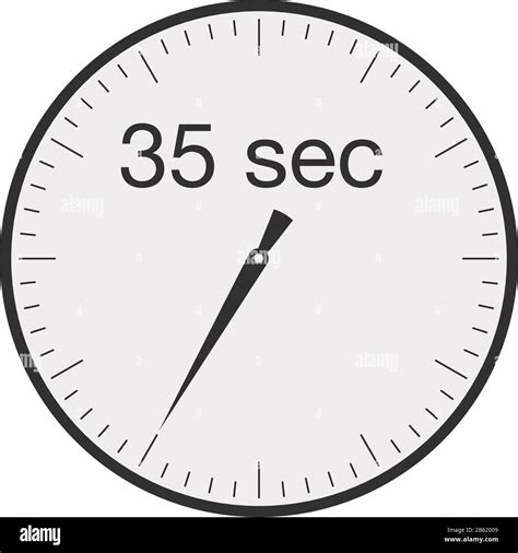 Simple Seconds Or Minutes Timer Stock Vector Illustration Isolated On White Background