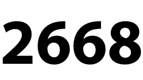 Zahl 2668