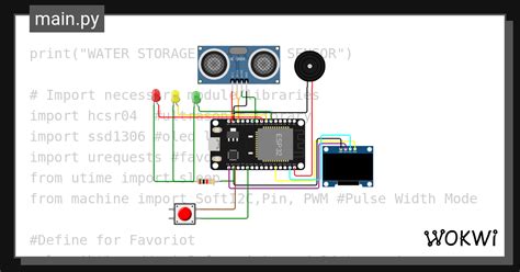 Water Level Sensor Wokwi Esp32 Stm32 Arduino Simulator