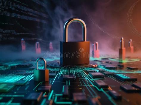 Blockchain Security Cryptography As The Guardian Of Digital Assets Stock Illustration