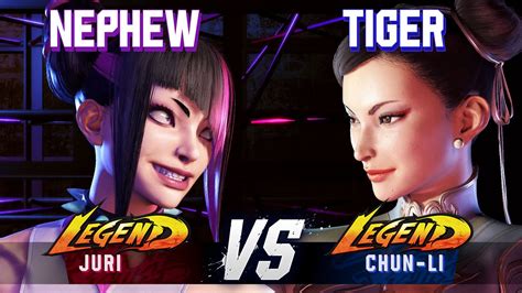 SF6 NEPHEW Juri Vs TIGER Chun Li High Level Gameplay YouTube