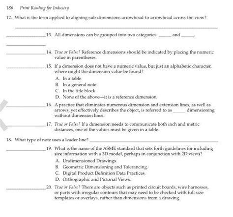 Solved Unit Dimensioning Name Date Class Review Chegg