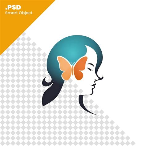 Modelo De Design De Logotipo De Salão De Beleza Rosto De Mulher Com