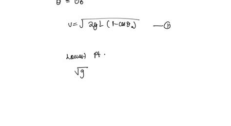Solved E2 A Simple Pendulum Consists Of A Small Bob Of Mass M