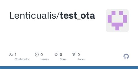 Github Lenticualis Test Ota