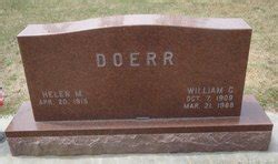William George Doerr 1909 1988 Memorial Find A Grave