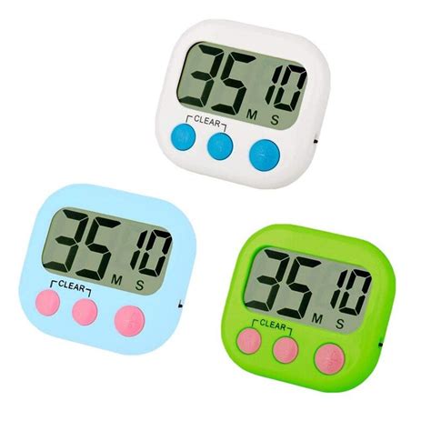 Kitchen Timer 3 Pack Small Digital Electronic Loud Grandado