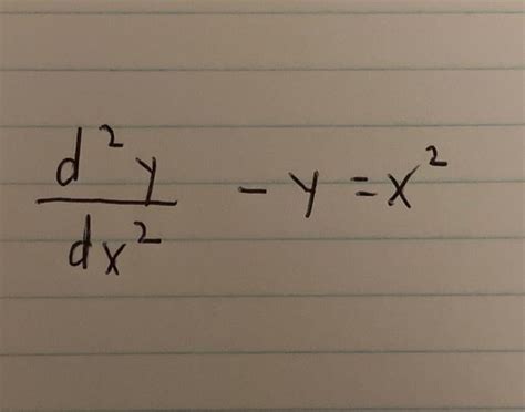 Solved For The Differential Equation Use The D Operator Chegg