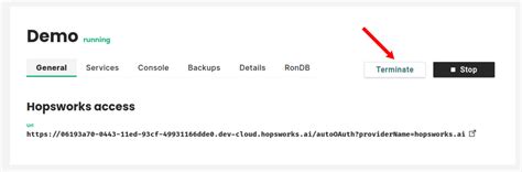 The Dashboard Hopsworks Documentation