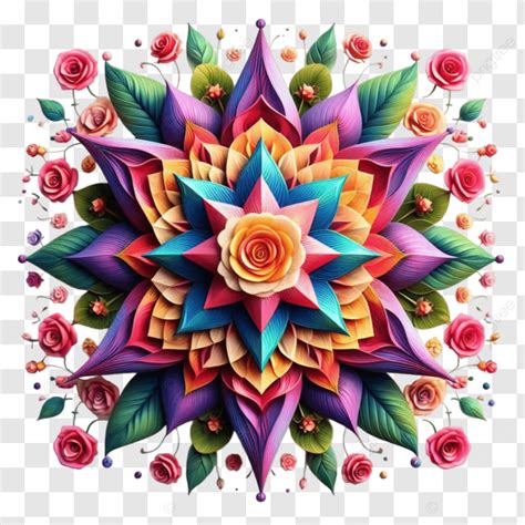 花瓣彩色斐波那契數列的插圖很高 花瓣 丰富多彩的png去背圖片素材免費下載，免摳圖設計圖案下載 Pngtree