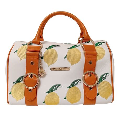 Donatella Rufrano Amalfi Genuine Leather Handbag White And Orange Shop Today Get It
