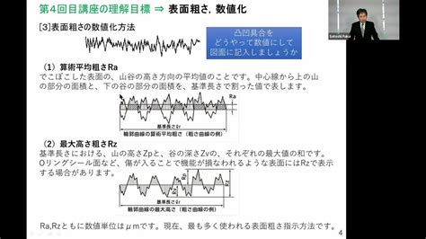 《製図基礎講座Ⅰ》第4回 表面性状と幾何公差の基礎セミナー Youtube