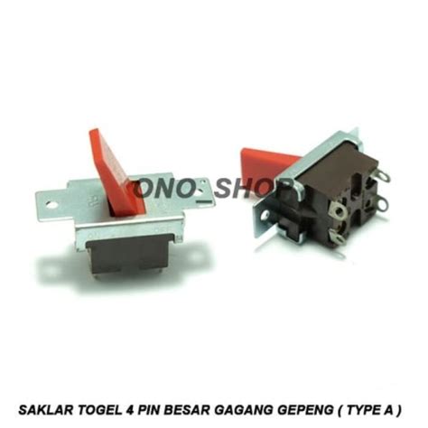Jual Saklar Toggle 4 Pin On Off Besar Gepeng Made In Japan Jakarta