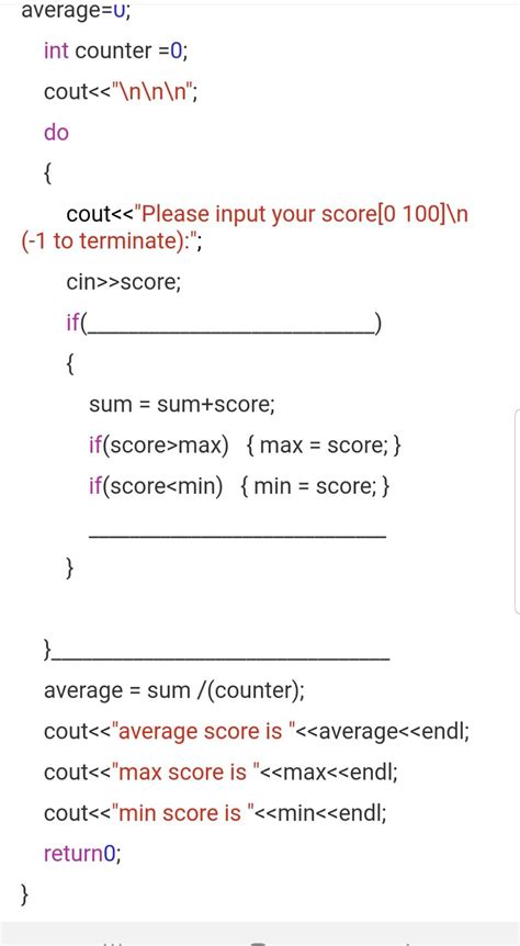 solved complete the missing statements labled by the blanks