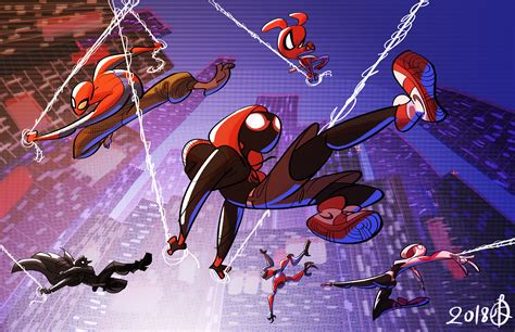 Spider Verse Cartoon Art Wallpaper Hd Superheroes Wallpapers 4k