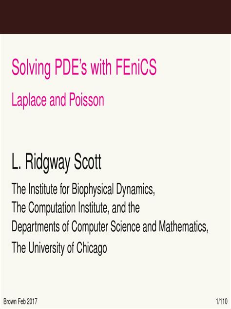 solving the poisson equation with fenics an introduction to the variational formulation and