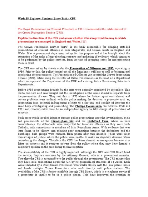 Crown Prosecution Services Pdf Prosecutor Crime And Violence