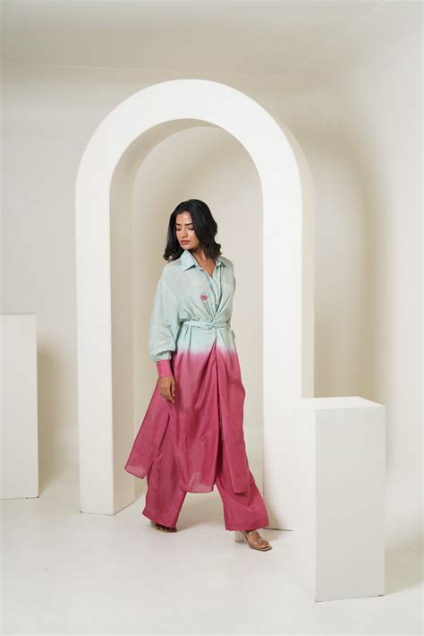 Mint Fuscia Co Ord Set Taro India