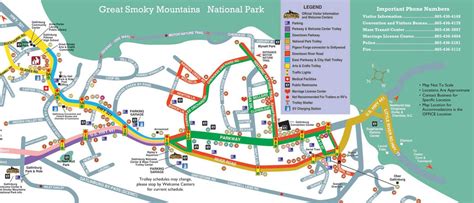 Gatlinburg Trolley Map