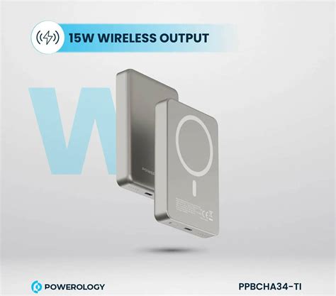 Powerology Magsafe Power Banks Mah Magsafe Aluminum Power Bank Compact Design