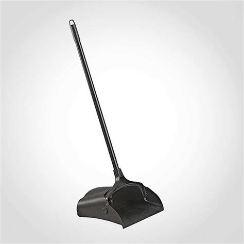 Professional Dust Pan Black With Long Handle
