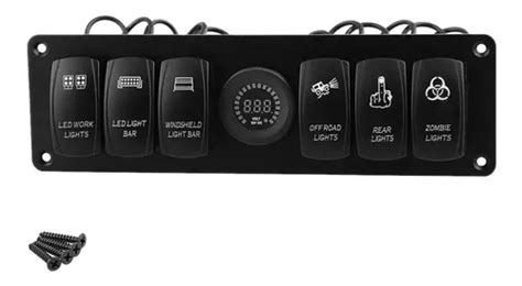 12v 24v 6 Gang Rocker Switch Painel De Controle À Prova Frete grátis