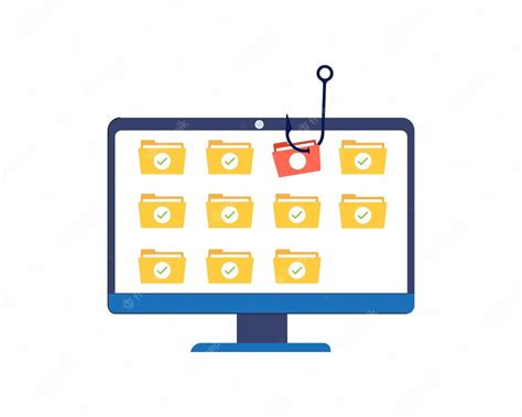 premium vector phishing stealing confidential data document folder
