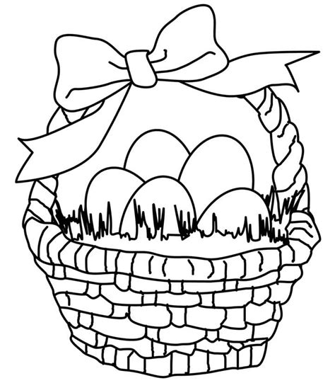 Desenhos De Cestas De Páscoa Para Colorir Pop Lembrancinhas