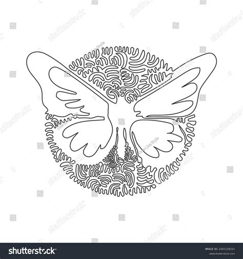 Continuous One Curve Line Drawing Insects Stock Vector Royalty Free
